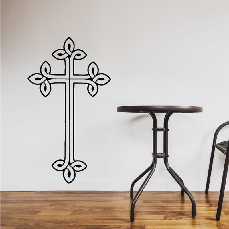 Intertwined Celtic Cross Decal