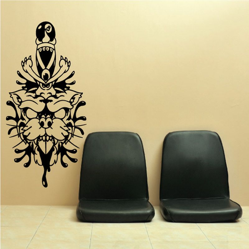 Intricate Tiger Cat Decal