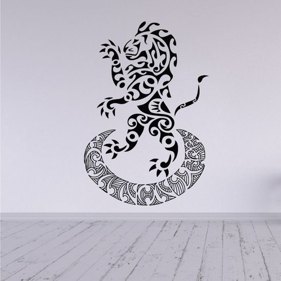 Intricate Tribal Lion Decal