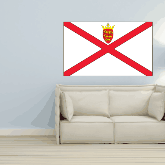Jersey Flag Sticker