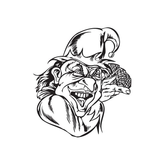 Jester Playing Cards Decal