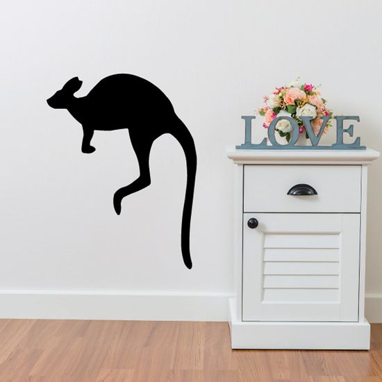 Kangaroo Hopping Silhouette Decal