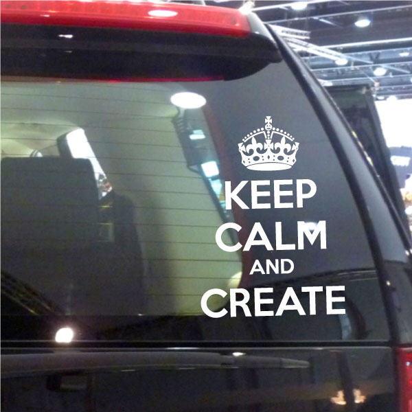 Keep Calm and Create Decal