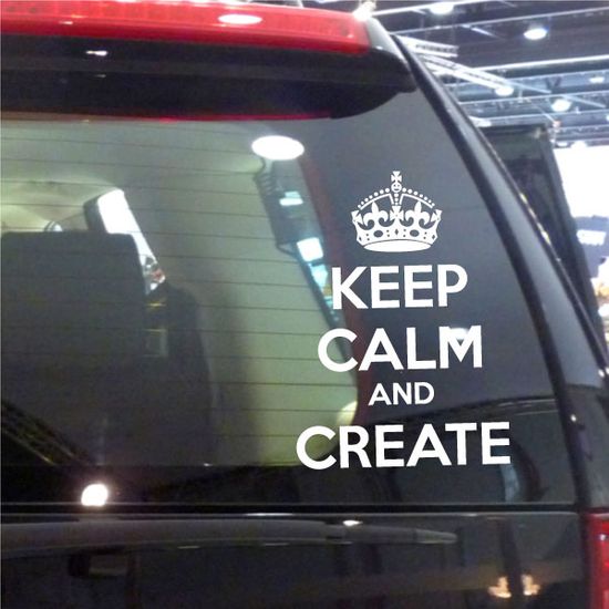 Keep Calm and Create Decal