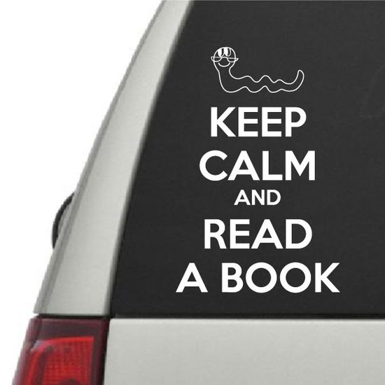 Keep Calm and Read A Book Decal