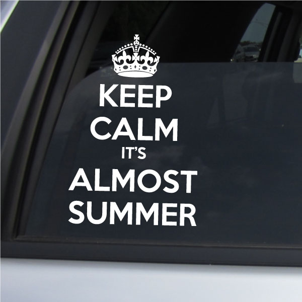 Keep Calm its Almost Summer Decal