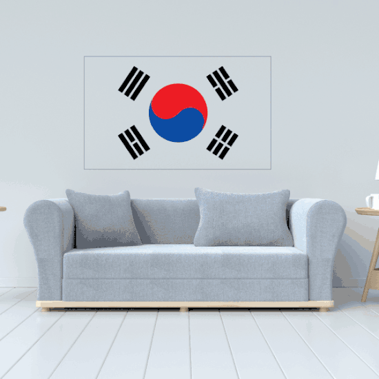 korea Flag Sticker