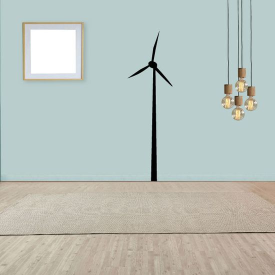 Large Wind Turbine Decal