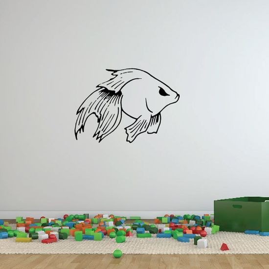 Leering Goldfish Decal