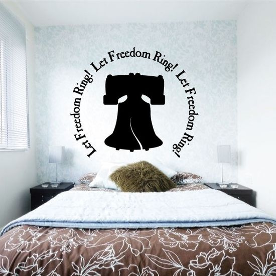 Let Freedom Ring Liberty Bell Wall Decal