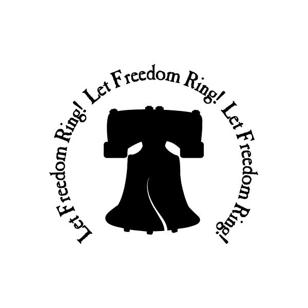Let Freedom Ring Liberty Bell Wall Decal