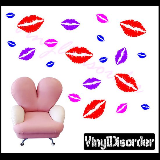 Lips Wall Decals Kit