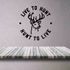 Live to hunt Hunt to live Wall Decal - Vinyl Decal - Car Decal - DC0027