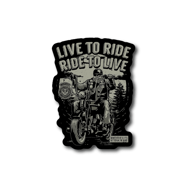 Live To Ride Ride to Live Motorcycle Sticker