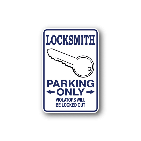 Locksmith Parking Only Sticker