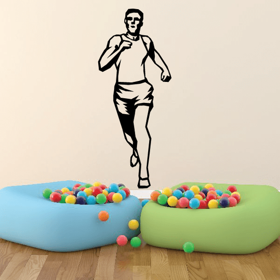 Male Runner Vinyl Decal