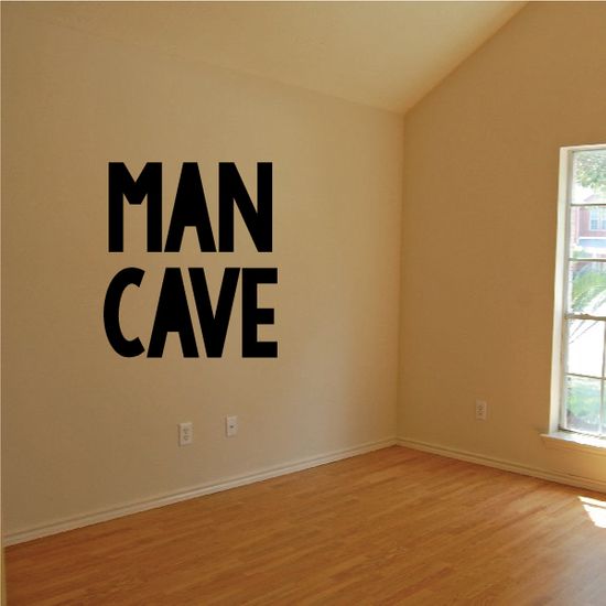 Man Cave Wall Decal