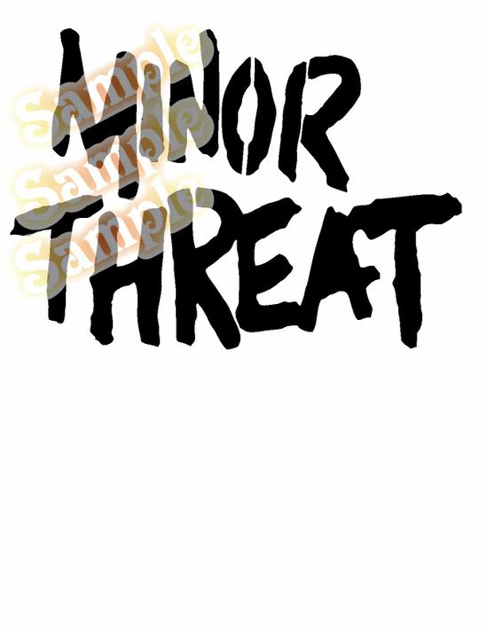 Minor Threat Text Decal