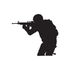 Modern Soldier Shooting Decal