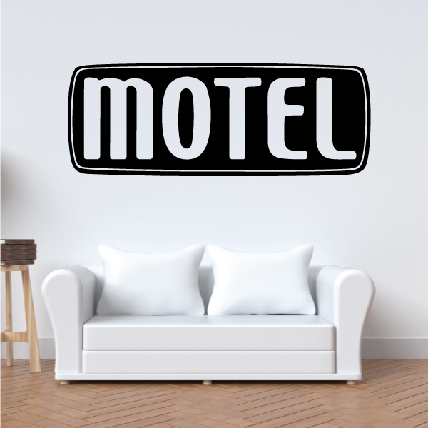 Motel Wall Decal - Vinyl Decal - Car Decal - Business Sign - MC596