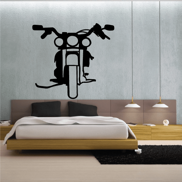 Motorcycle Wall Decal - Vinyl Decal - Car Decal - 016