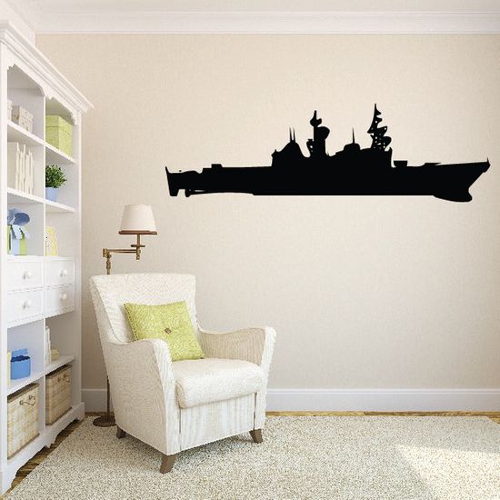 Navy Cruiser Ship Decal