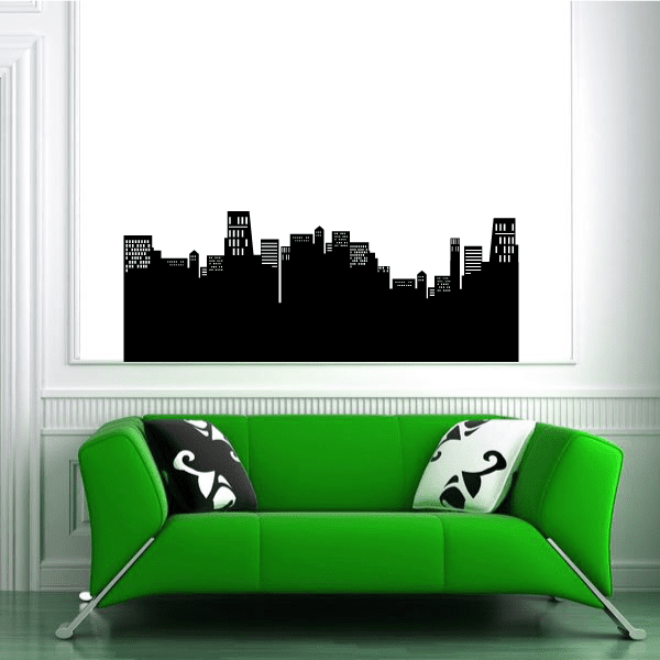 New York with Windows Skyline Decal