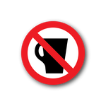 No Drinks Sticker