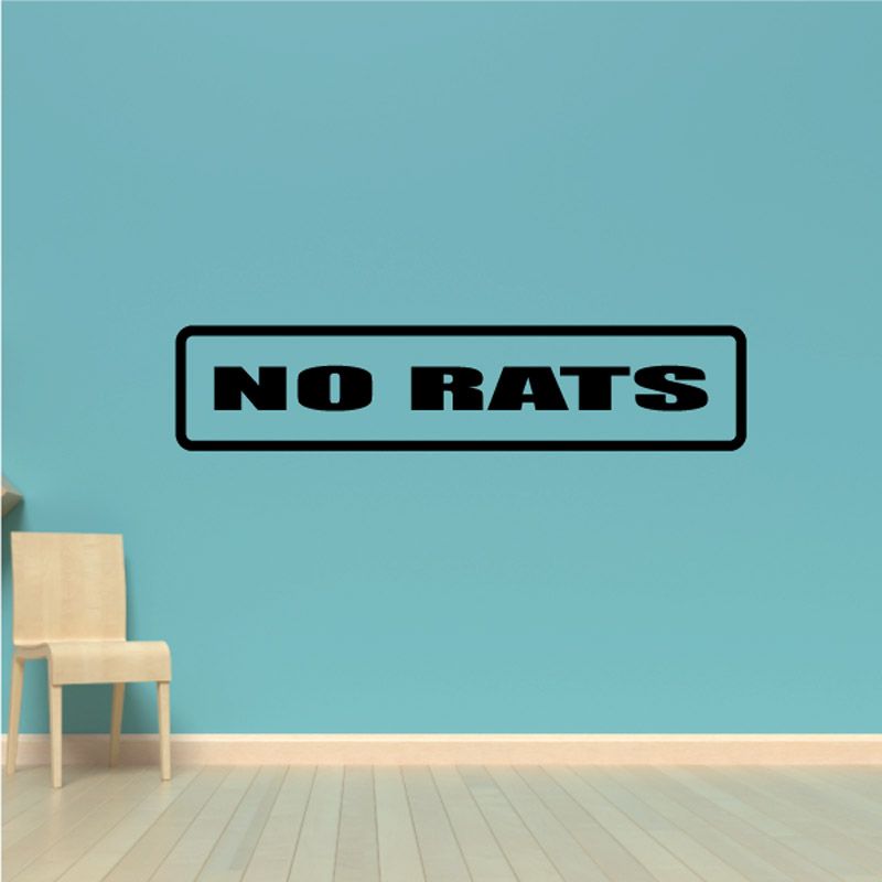 No Rats Decal
