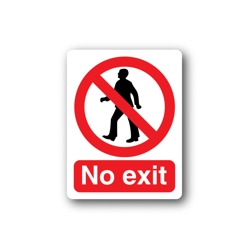 NO Safety Sign Wall Decal - Vinyl Sticker - Car Sticker - Die Cut ...