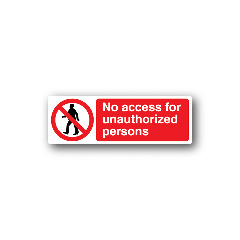 NO Safety Sign Wall Decal - Vinyl Sticker - Car Sticker - Die Cut ...