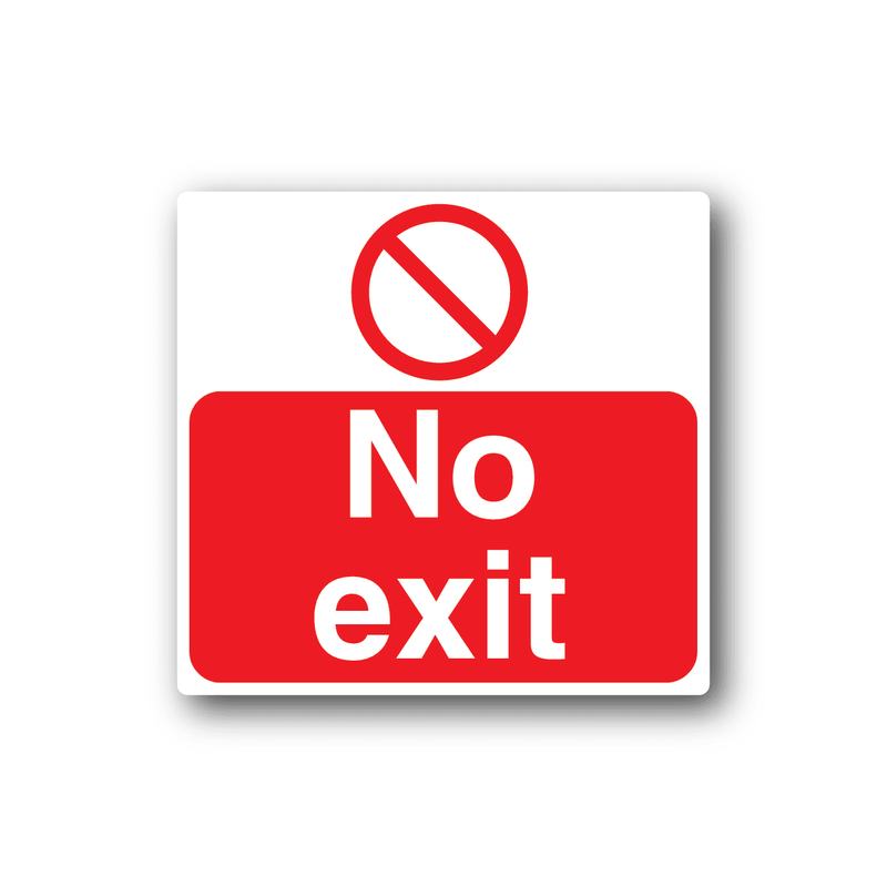 NO Safety Sign Wall Decal - Vinyl Sticker - Car Sticker - Die Cut ...