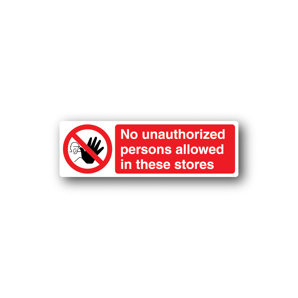 NO Safety Sign Wall Decal - Vinyl Sticker - Car Sticker - Die Cut ...