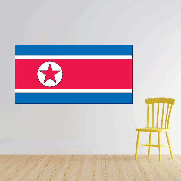 North Korea Flag Sticker