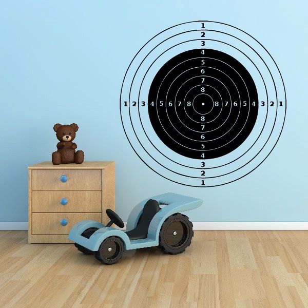 Numbered Target Decal
