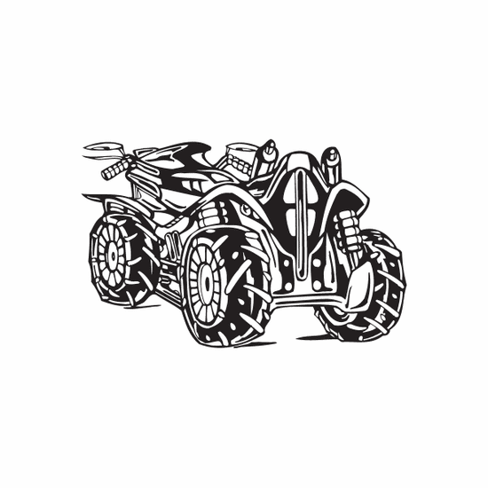 Offroad ATV Wall Decal - Vinyl Decal - Car Decal - DC 002