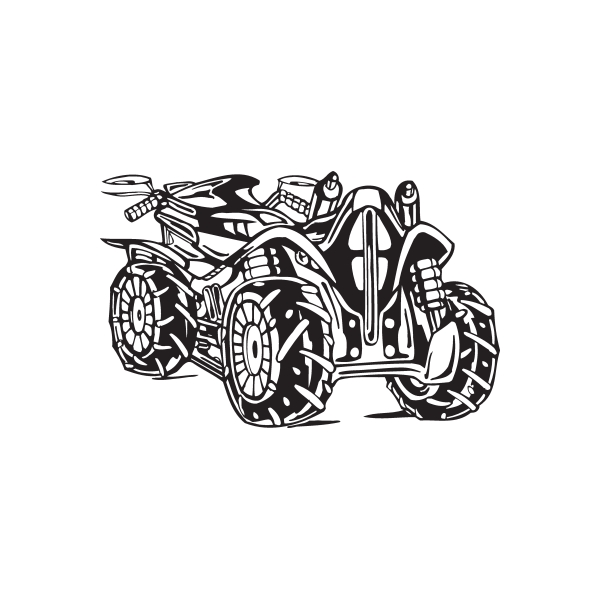 Offroad ATV Wall Decal - Vinyl Decal - Car Decal - DC 002