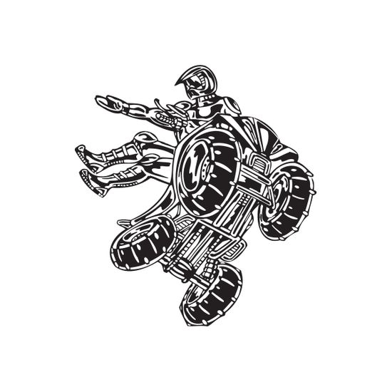 Offroad ATV Wall Decal - Vinyl Decal - Car Decal - DC 010