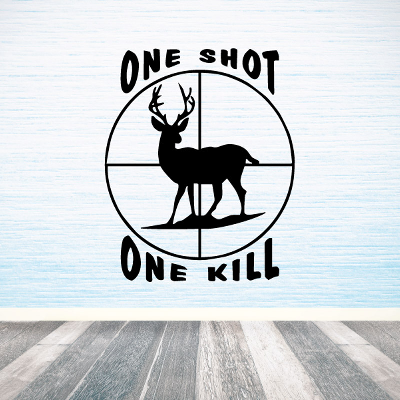 One Shot One Kill Deer Hunter Decal