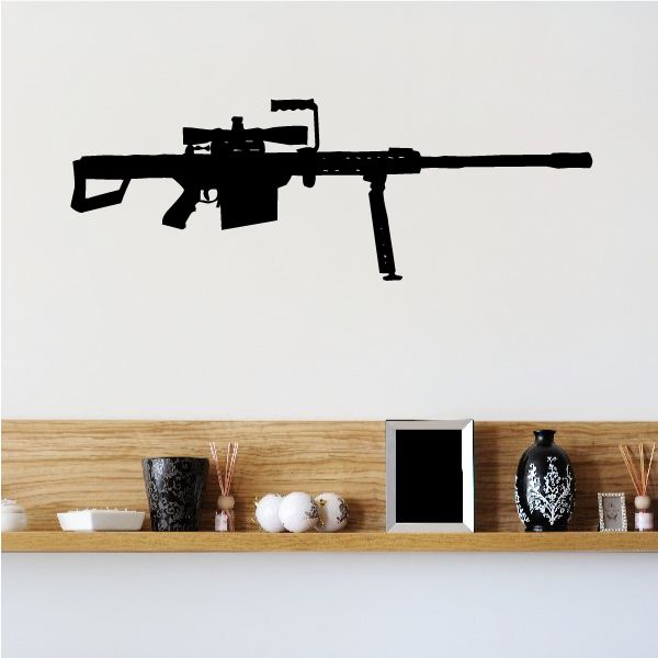 Open Stock Sniper Rifle with Bipod Decal