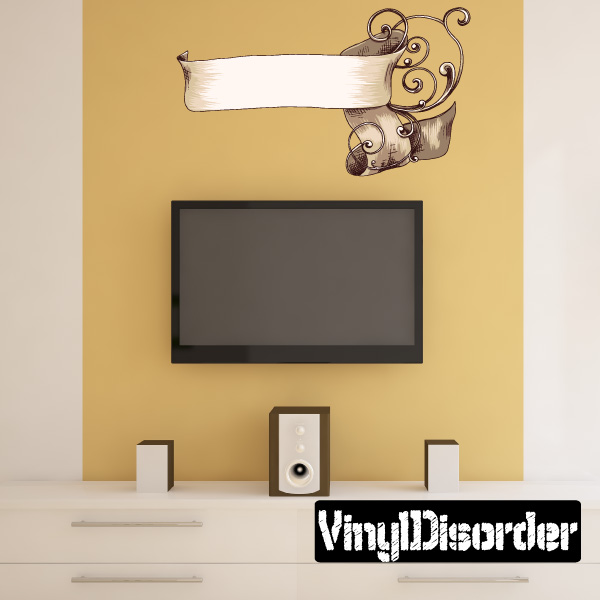 Beautiful Side Ornate Scroll Decal