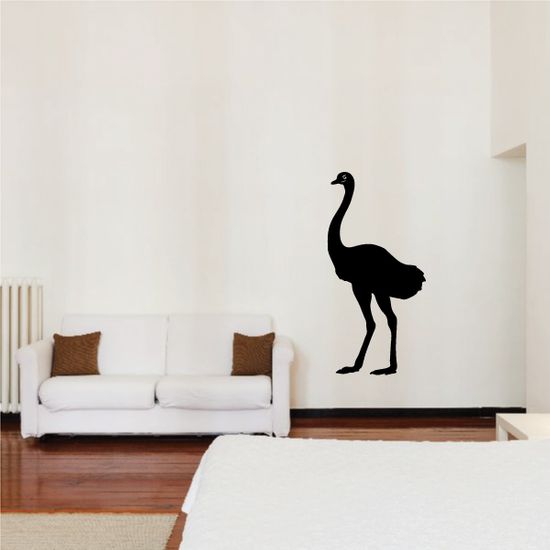 Ostrich Silhouette Decal