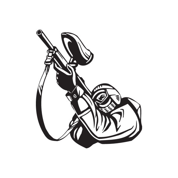 Paintball Wall Decal - Vinyl Decal - Car Decal - DC 005