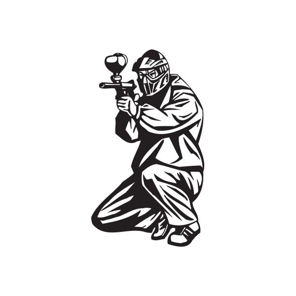 Paintball Wall Decal - Vinyl Decal - Car Decal - DC 008