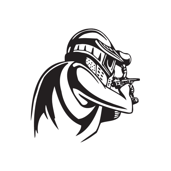 Paintball Wall Decal - Vinyl Decal - Car Decal - DC 016