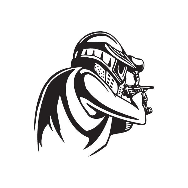 Paintball Wall Decal - Vinyl Decal - Car Decal - DC 016