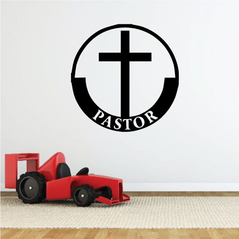 Pastor Cross Decal