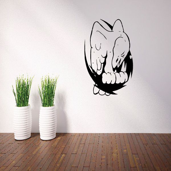 Perched Eagle with Razor Swoop Decal