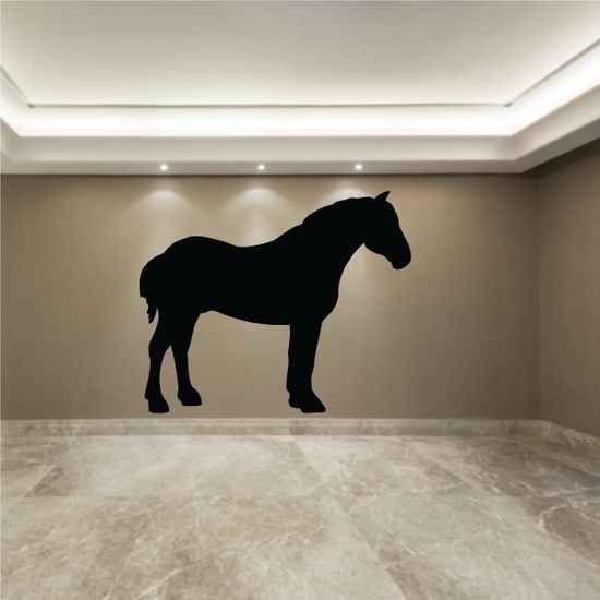 Percheron Horse Wall Decal - Custom Vinyl Decal