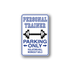 Personal Trainer Parking Only Sticker